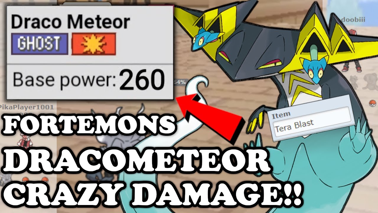 GHOST TYPE "DRACO METEOR" DRAGAPULT IS BUSTED IN FORTEMONS | POKEMON SCARLET AND VIOLET - YouTube