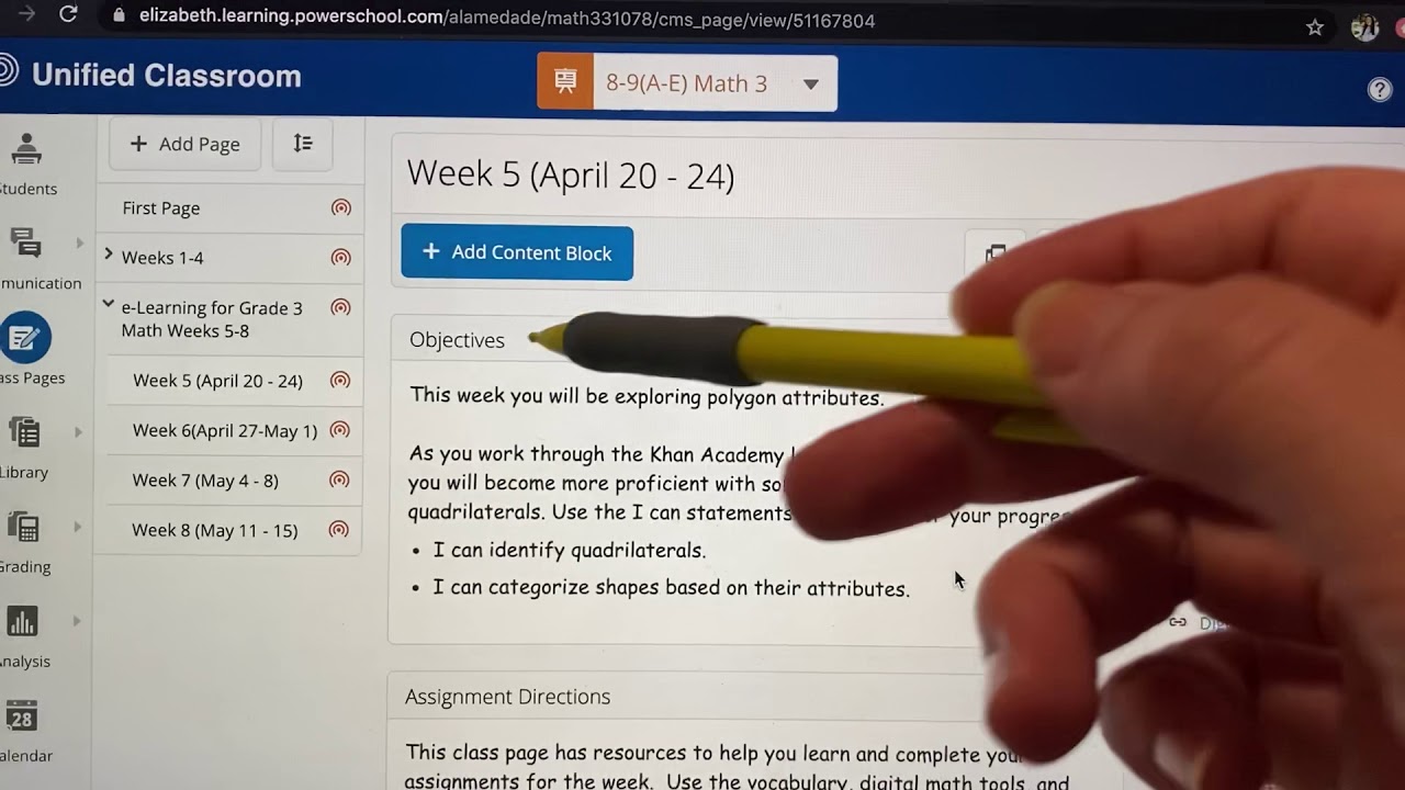 Week 5: Day 1 Math Assignment 1 - YouTube