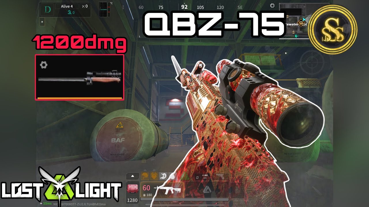 QBZ-75 bayonet damage is devastating -Lost Light - YouTube