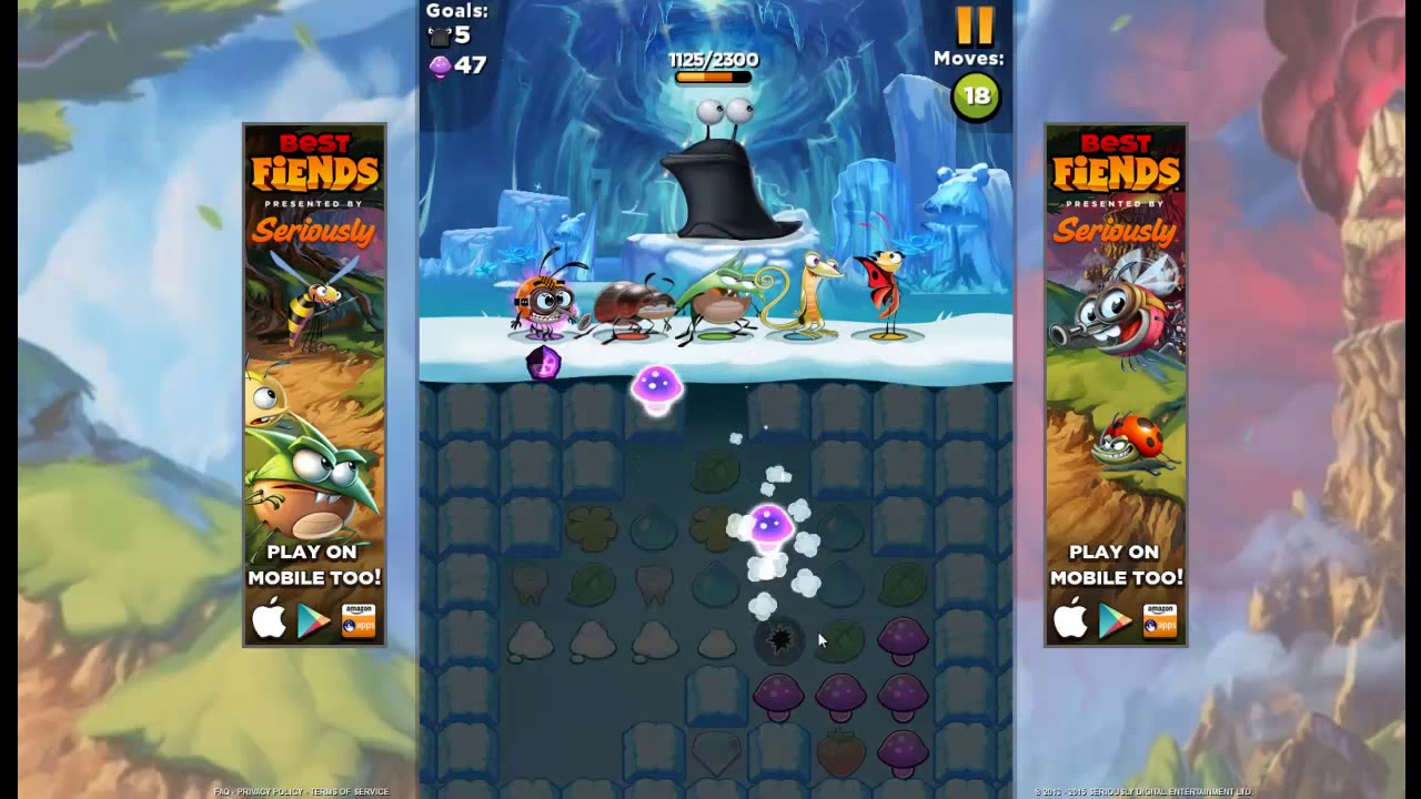 Best Fiends level 23 Walkthrough No Booster - YouTube