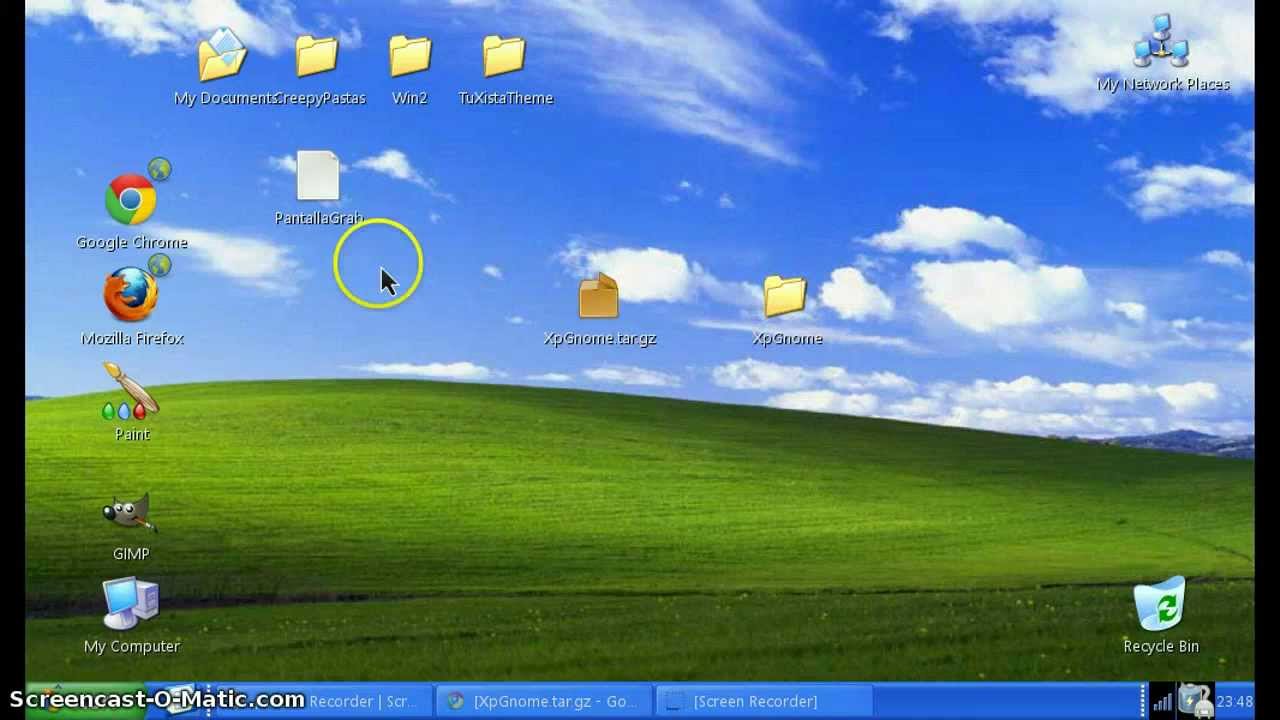 Tema de windows xp para ubuntu linux - YouTube