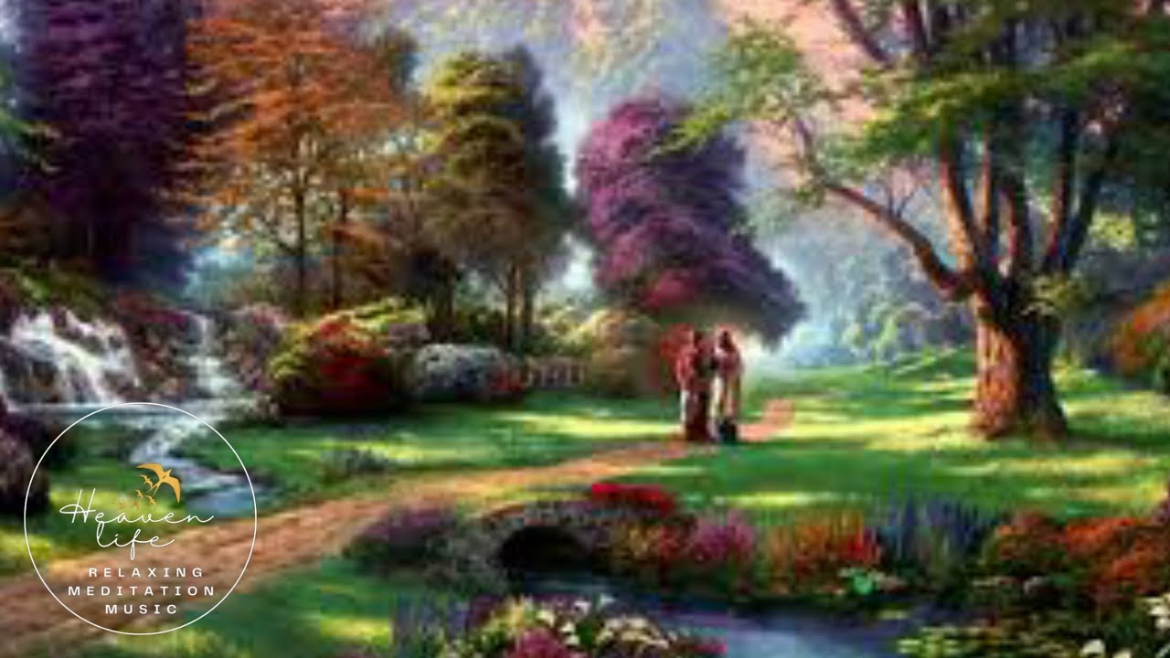 Relaxing Piano Music, Fantasy Waterfall; Birds Singing Calm River ...