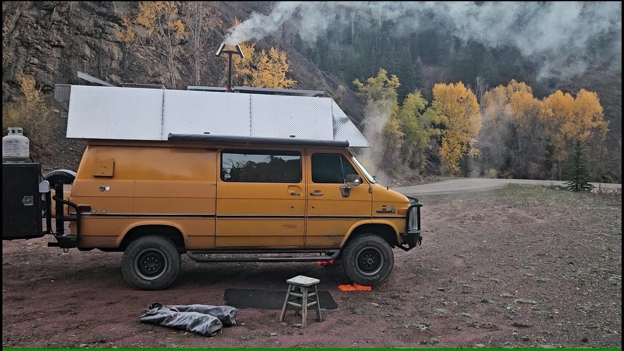 9 minute aluminum van roof extension. - YouTube