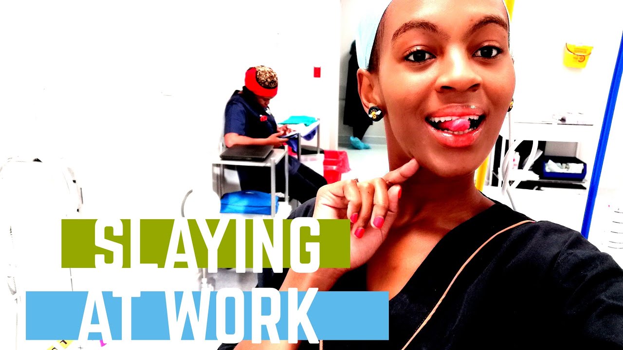 Slaying at work lol - YouTube