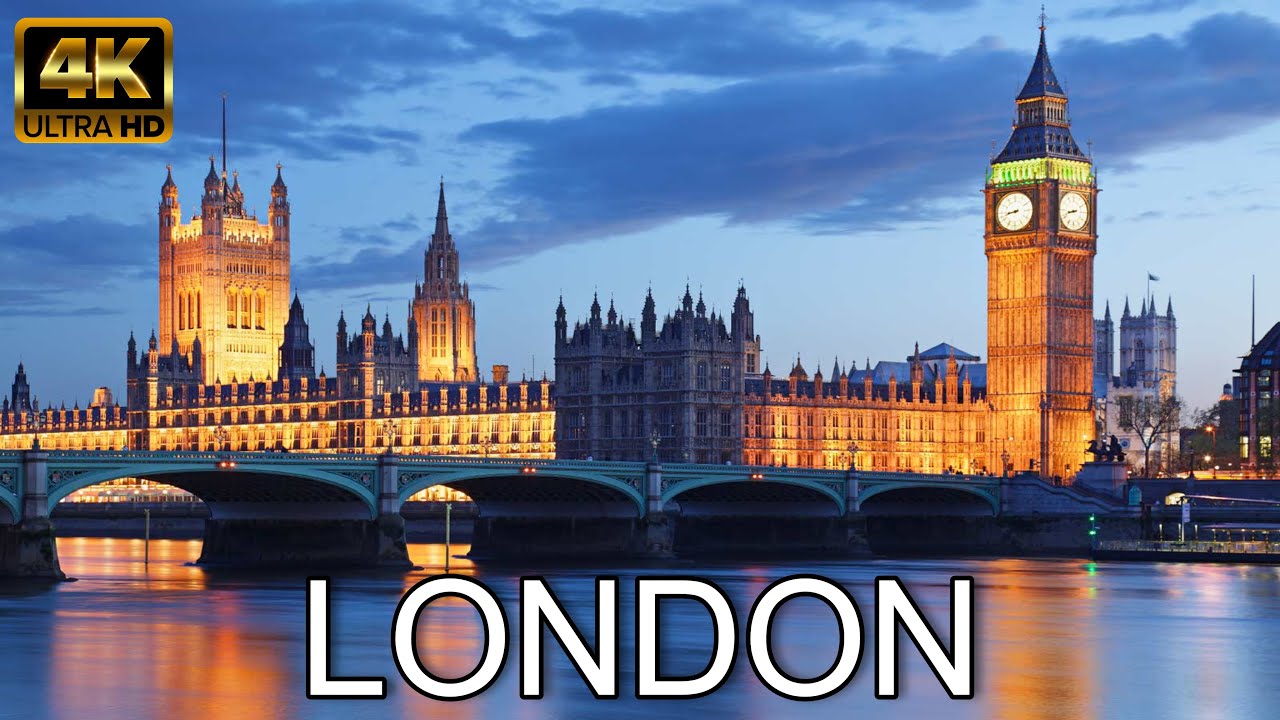 LONDON in 4K | ENGLAND | 60 FPS ULTRA HD | Relaxing Film with Relaxing ...