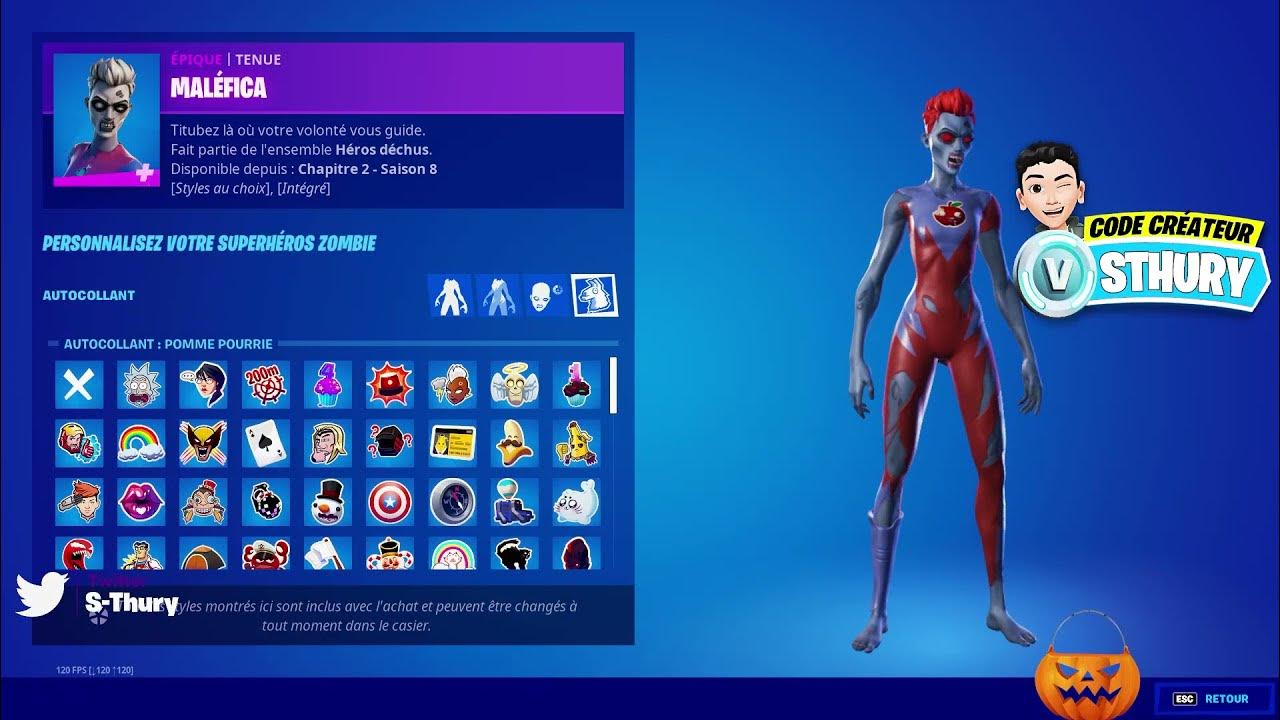 Nouveau Skin Super Hero Zombie Custom Sur Fortnite Youtube