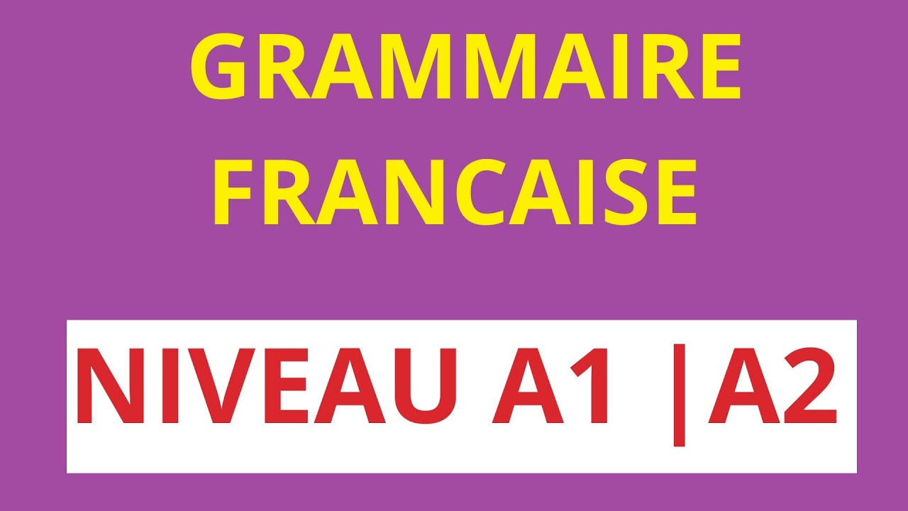 GRAMMAIRE FRANCAISE NIVEAU A1 || A2 || The Power Of Languages || - YouTube