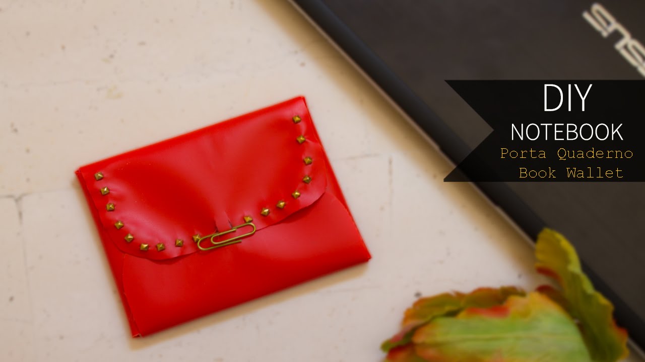 DIY Notebook Porta Quaderno | Book Wallet - YouTube