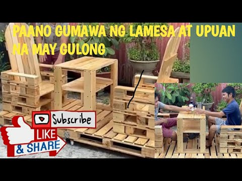 PAANO GUMAWA NG MALIIT NA LAMESA AT UPUAN NA MAY GULONG | BATANG BOHOL ...