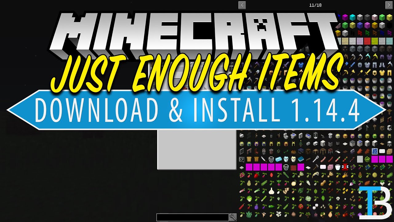 How To Download & Install Just Enough Items in Minecraft 1.14.4 - YouTube