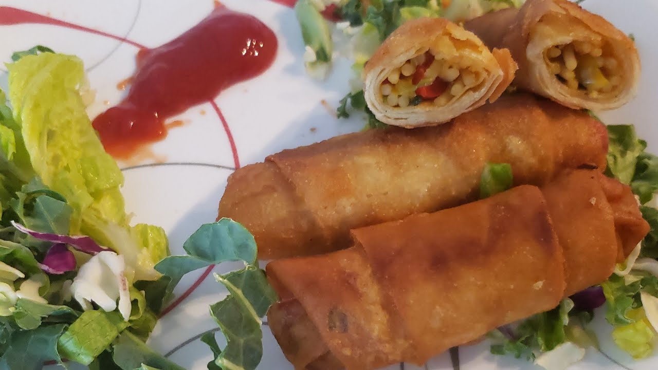 Chinese starter | Crispy vegetable spring roll recipe - YouTube