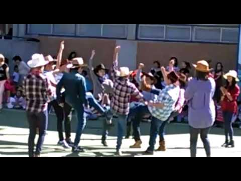 Baile vaquero de un colegio - YouTube