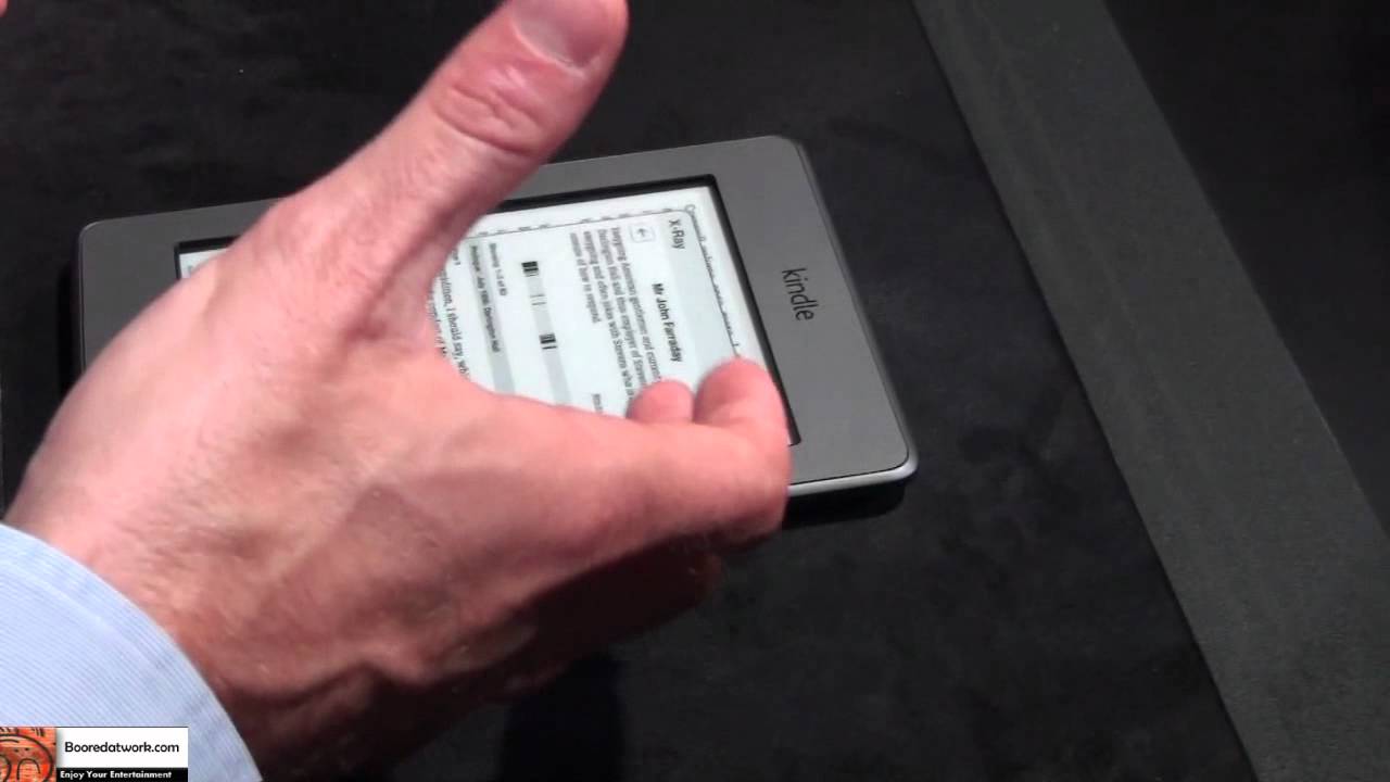 Amazon Kindle Touch Hands-on - YouTube