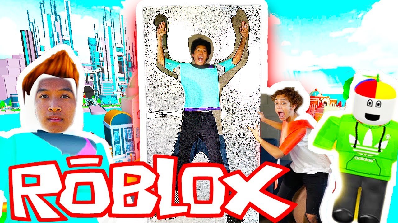 DIY Roblox In Real Life ( HOLE IN THE WALL CHALLENGE!!) - YouTube