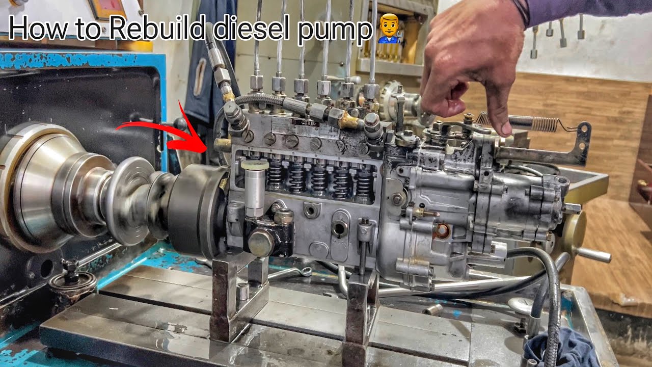 How to Rebuild a Diesel Pump | Complete Repairing & Restoration - YouTube