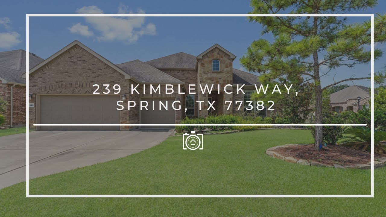 239 Kimblewick Way, Spring, TX 77382 - YouTube