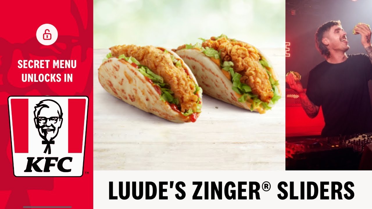 KFC Luude’s Zinger Slider Secret Menu Item - YouTube