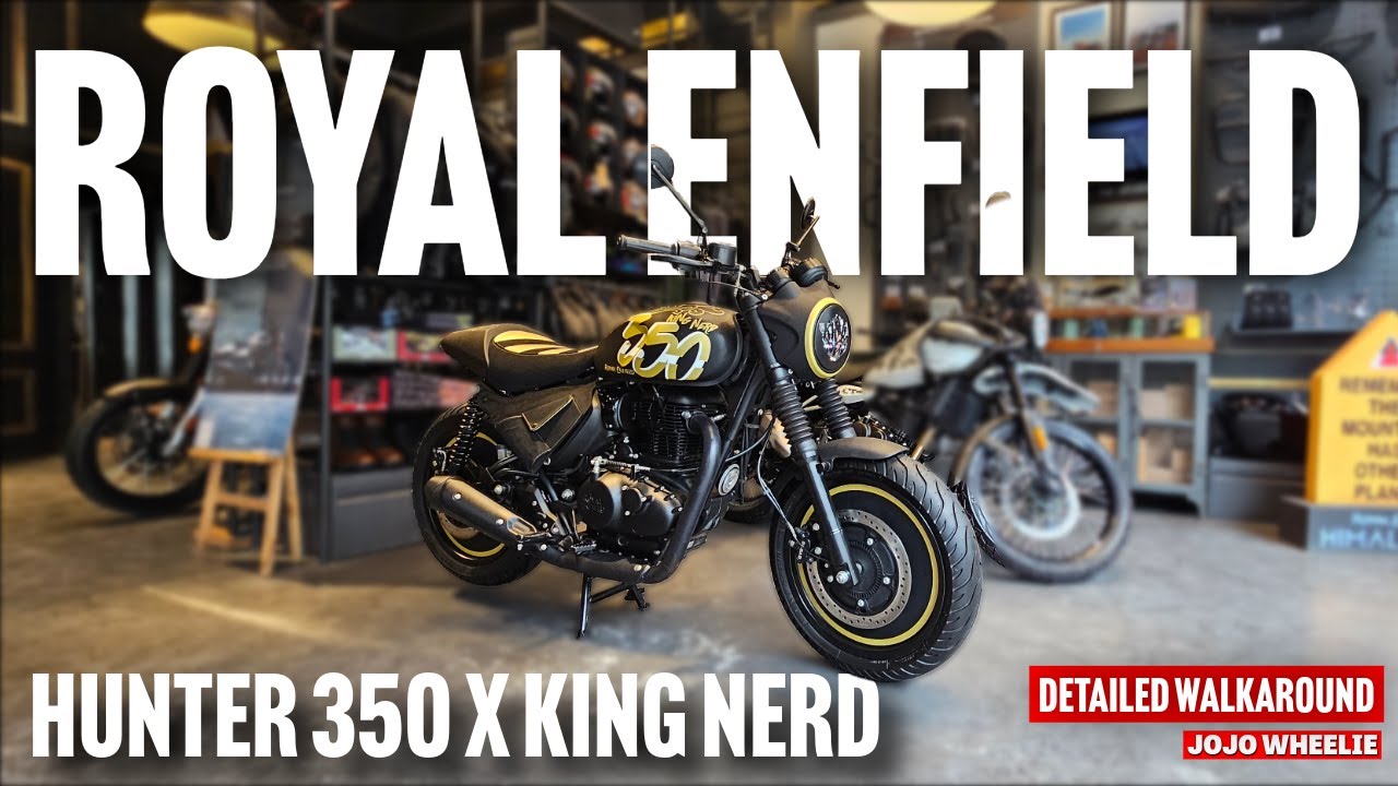 Royal Enfield Hunter 350 X King Nerd (HNTR) most detailed walkaround 1/5 BY Johnny Dowell - YouTube