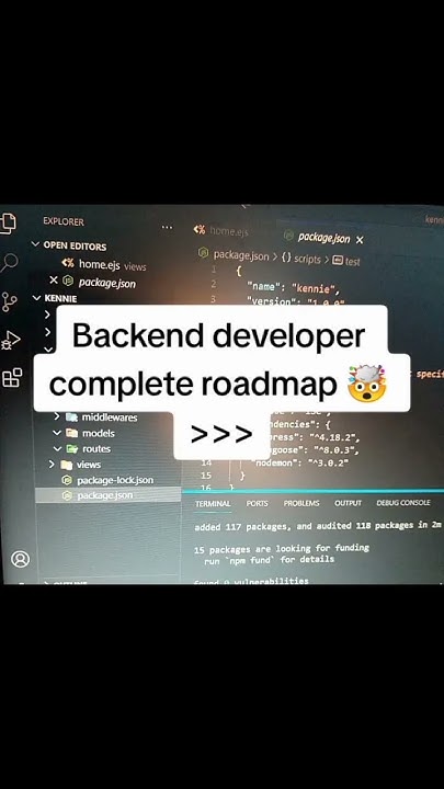 Backend Developer Complete Roadmap 🤯webdesign Coding Computerscience Html Coders Python