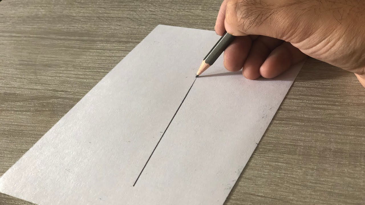 How to draw a freehand straight line - Narrated - YouTube