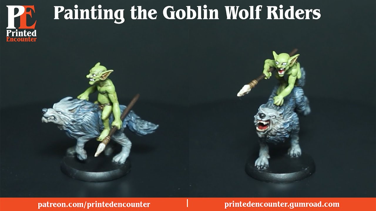 Goblin Wolf Rider - Painting 3D Printed Minis - YouTube