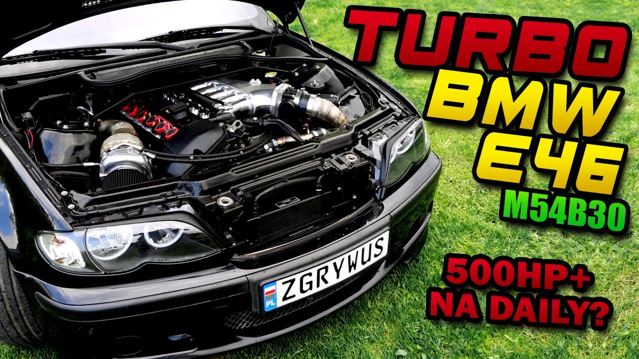 BMW E46 3.0i TURBO 500hp postawione na EMU BLACK Z GTX30 i klimatyzacją ...