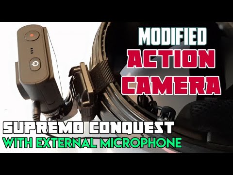 MODIFIED ACTION CAMERA / SUPREMO CONQUEST WITH EXTERNAL MICROPHONE ...
