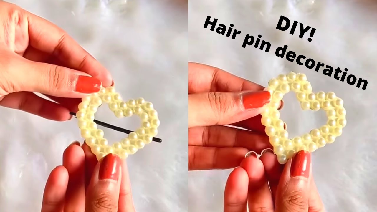 Diy Hair pins | how to make | amna's art and craft | paper crafts ...