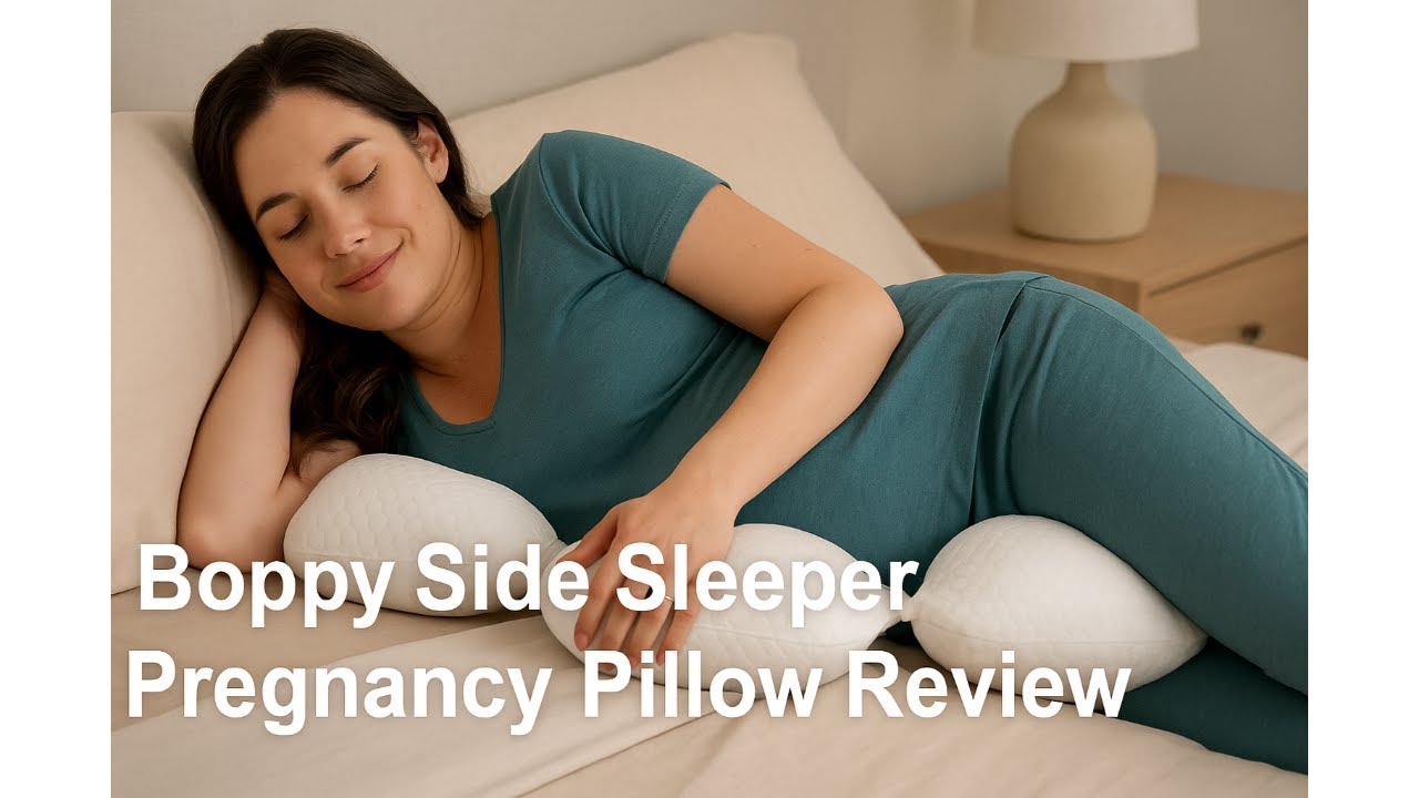 🛏️ Boppy Side Sleeper Pregnancy Pillow Review 🛏️ - YouTube
