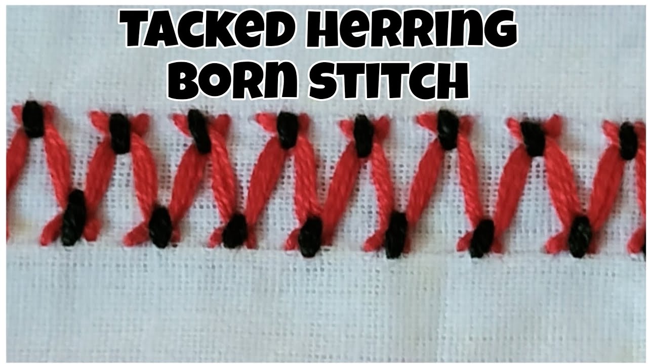 Tacked herring born stitch🪡 - YouTube