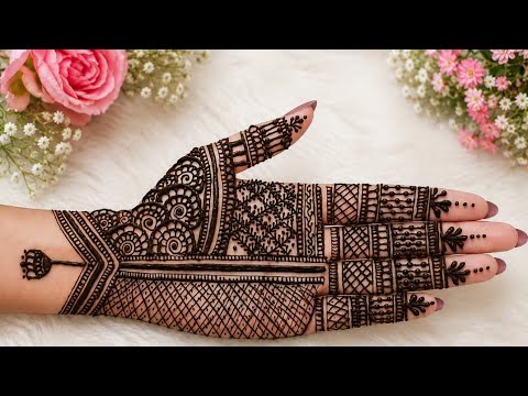Full Hand Mehndi Design Step By Step | Easy & Beautiful Mehndi Design | Mehndi Tutorial |stylish art