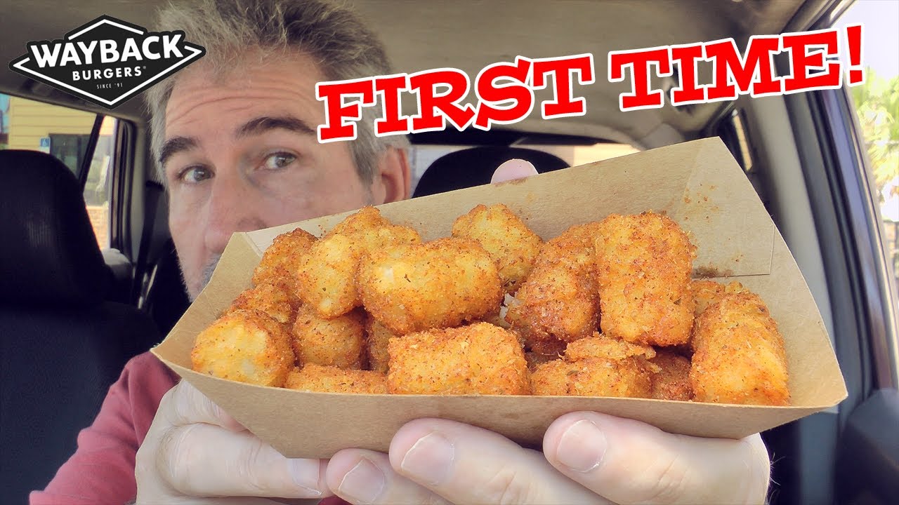 Wayback Burgers Cajun Tater Tots REVIEW 🥔😮 - YouTube