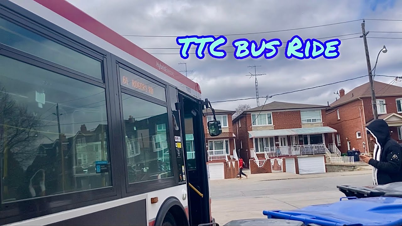 Toronto TTC Bus Ride 1083 Route 161 Rogers Road Weston Road Orion 07. ...