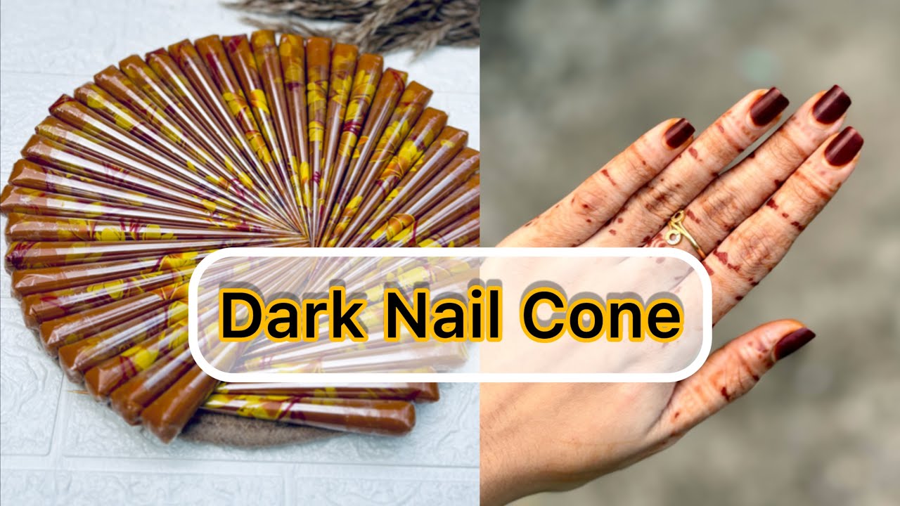 Nail cone making mixing to sealing | Dark stain nail cones available ...