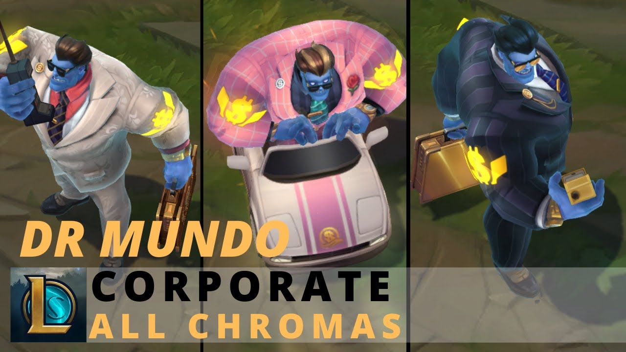 New Rework Corporate Mundo All Chromas - League of Legends - YouTube