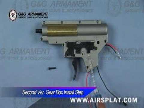 Airsoft Gun AEG V2 Gear Box Mech Box Assembly by AirSplat - YouTube