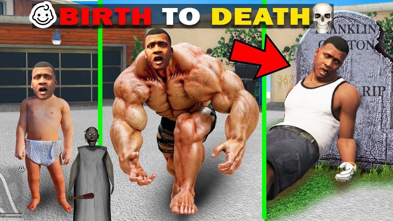GTA 5 : FRANKLIN'S BIRTH TO DEATH | SHAHIN SHZ - YouTube