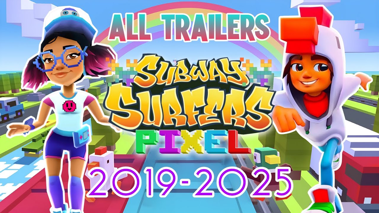 👾 Subway Surfers Pixel Theme - All Trailers (2019-2025) 🎮 - YouTube