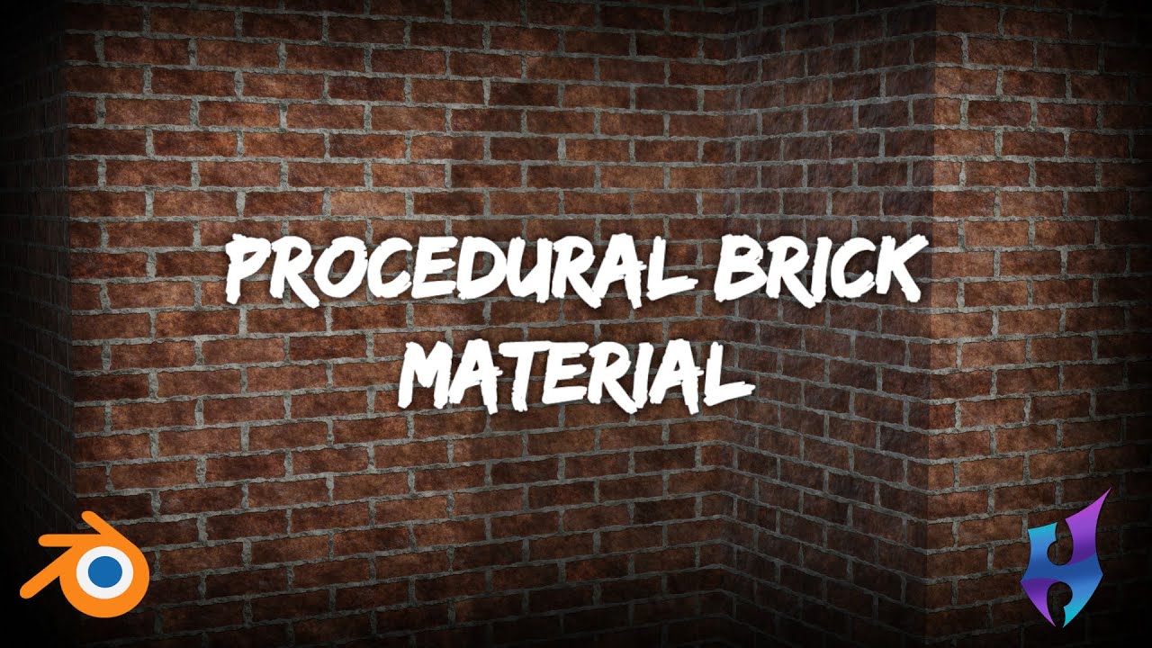 Blender Brick Wall Material / Blender Tuğla Duvar Materyali - YouTube