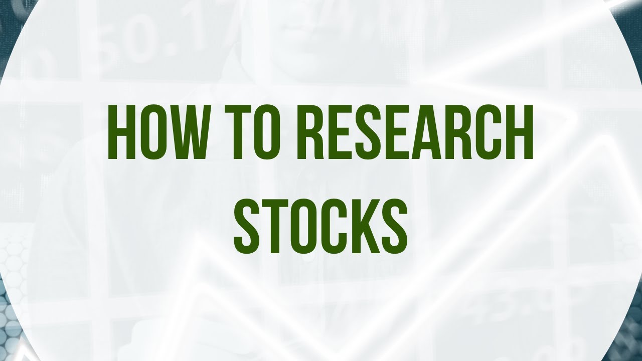 How to Research Stocks for Beginners (Tutorial) - YouTube