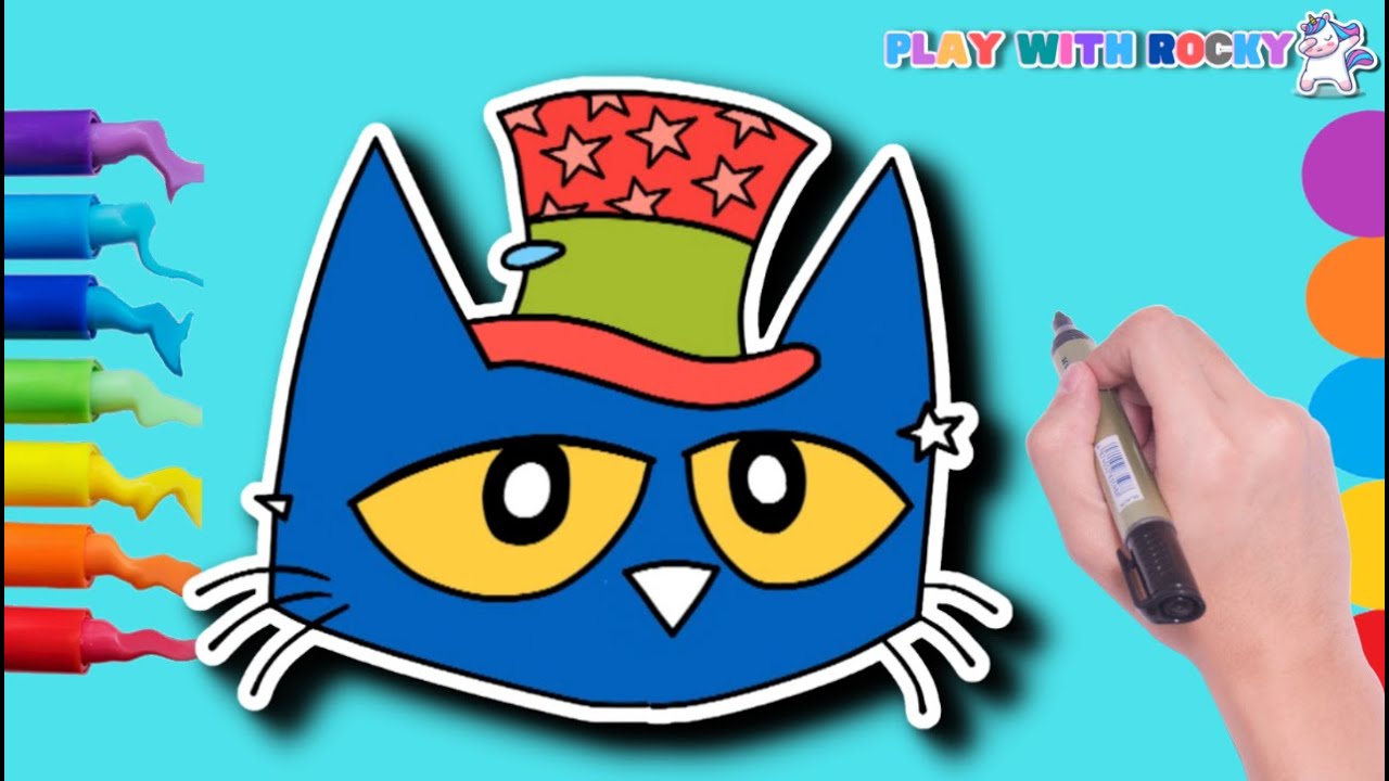 HOW TO DRAW PETE THE CAT Step by Step [EASY] - YouTube