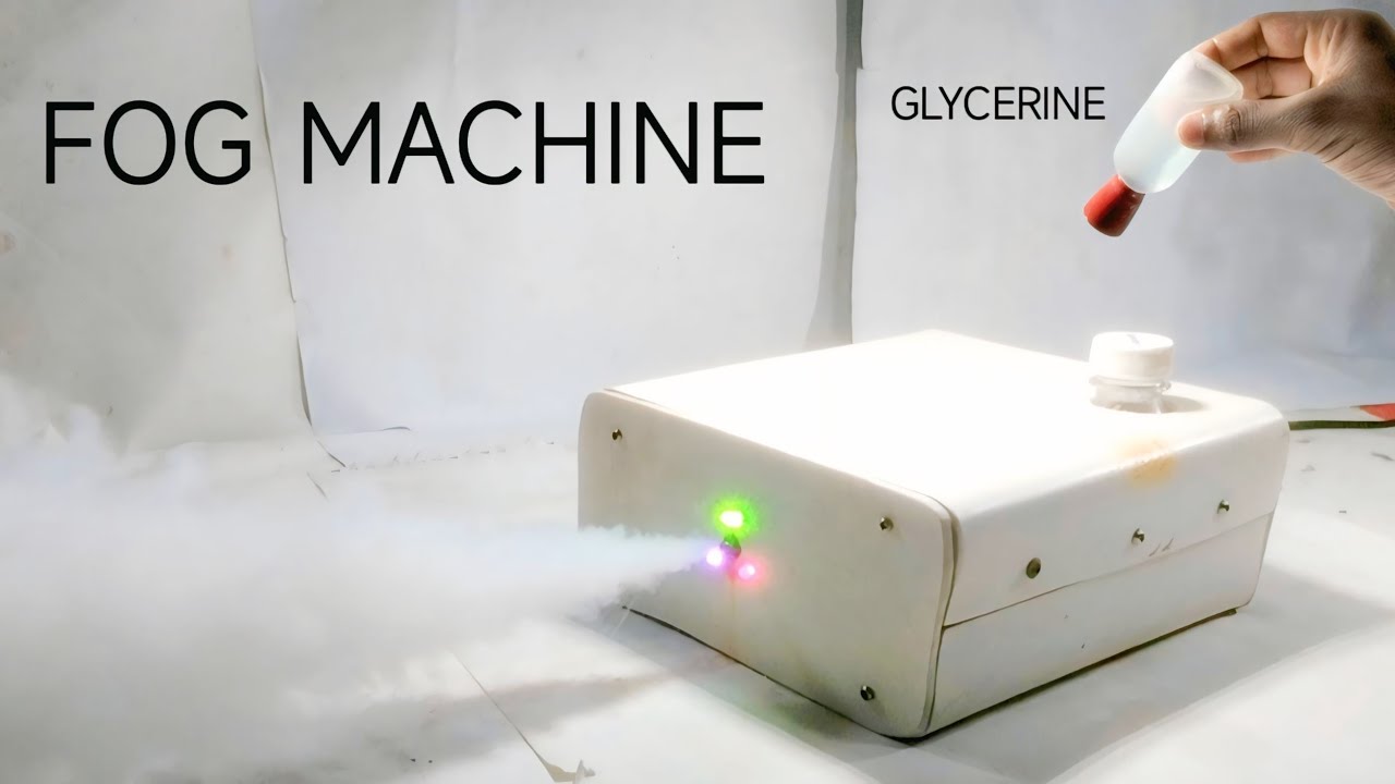 ধোয়া মেশিন তৈরি। Howtomake mini Dj fog machine I diy mini fog machine ...