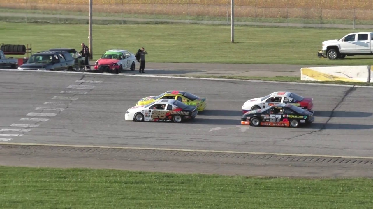 Midwest Mini Cup Championship Angola Motorsport Speedway 92317 - YouTube
