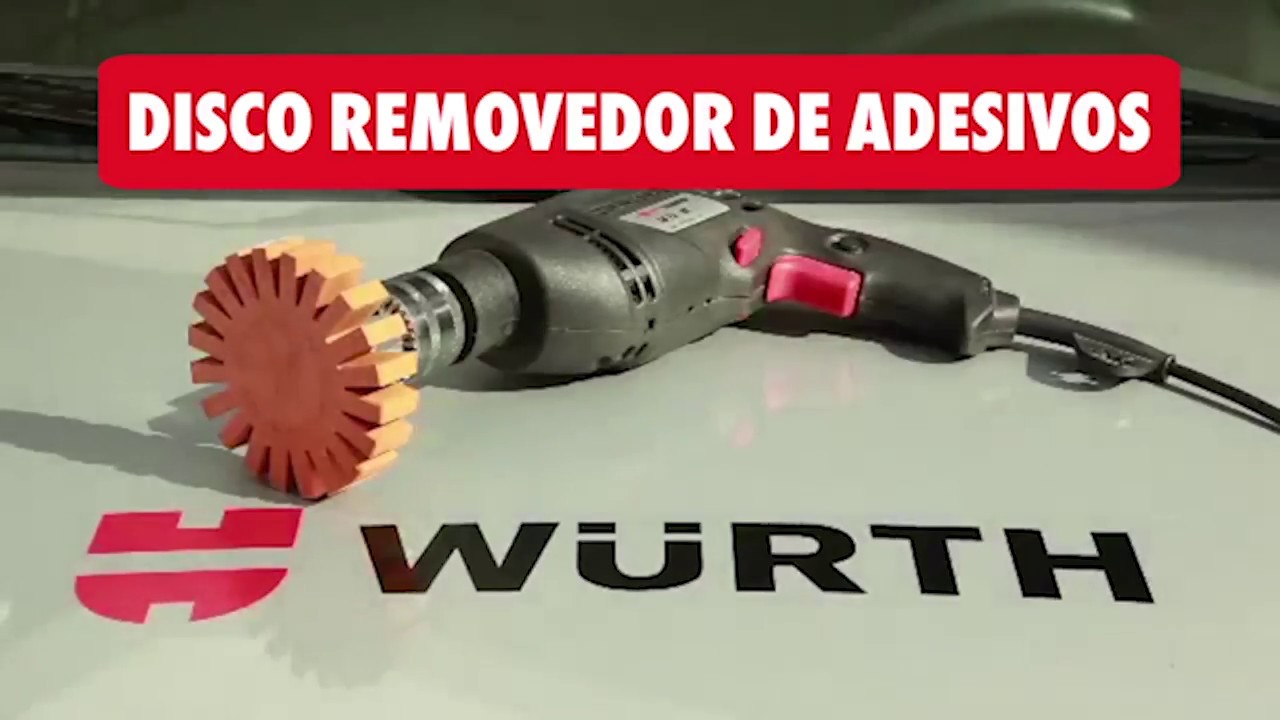 Disco removedor adesivo Wurth - YouTube