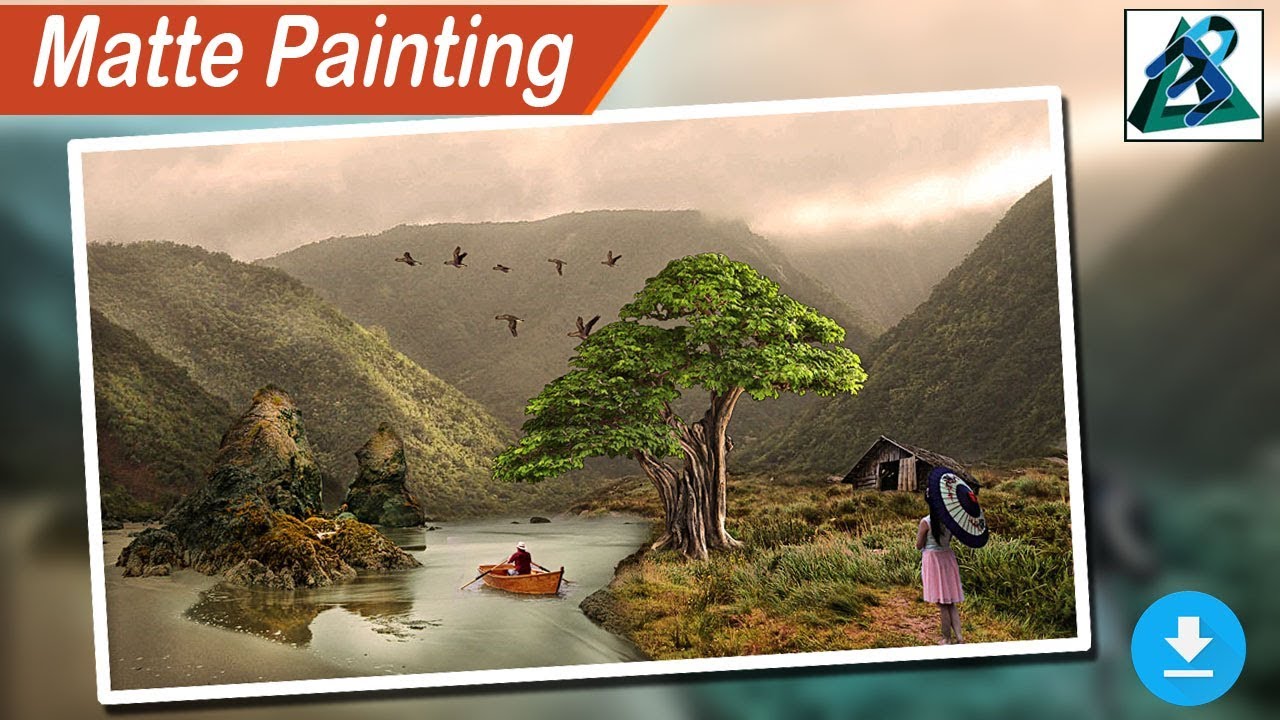 Photoshop Tutorial : Matte Painting - YouTube