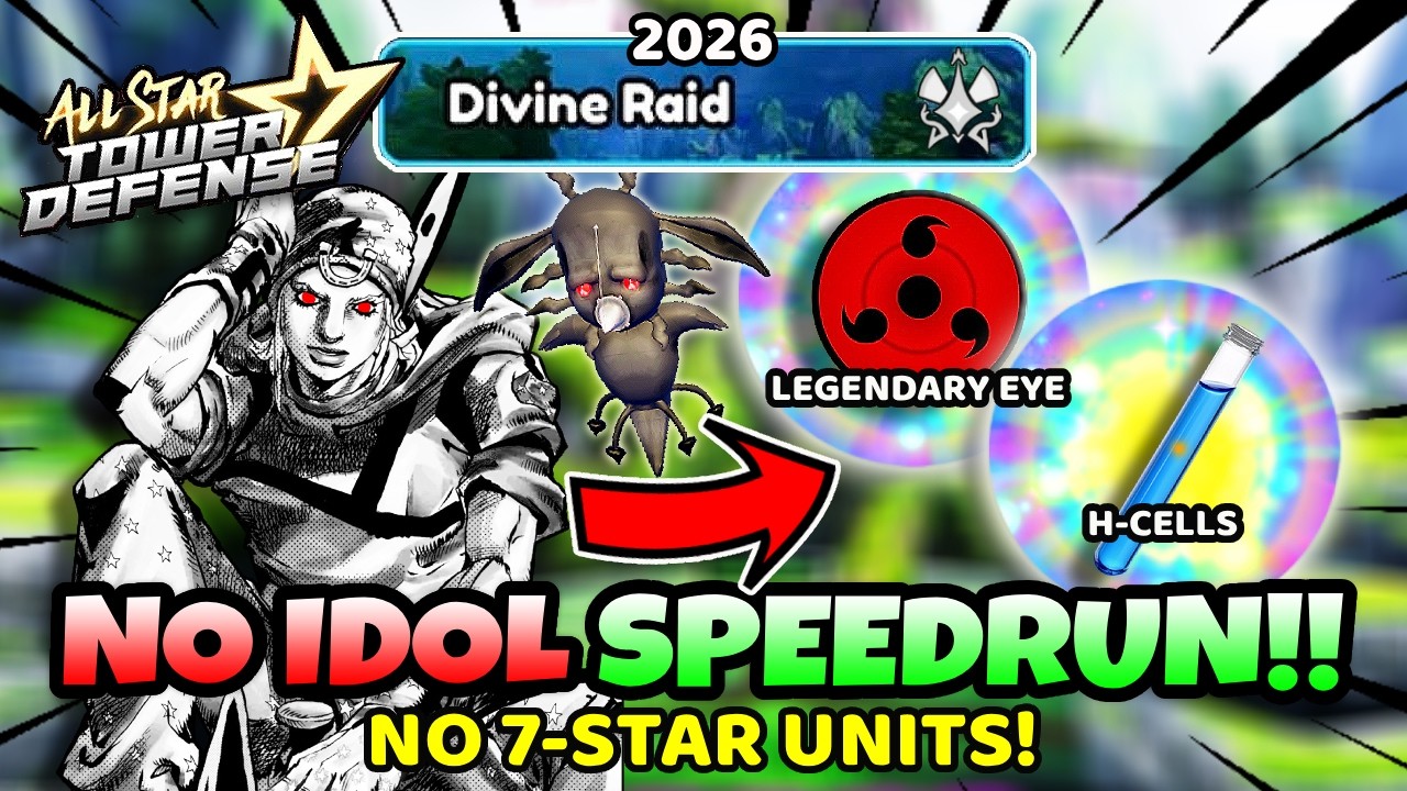 NO IDOL SOLO SPEEDRUN Divine Raid ft. Dark Johnny Joestar | All Star ...