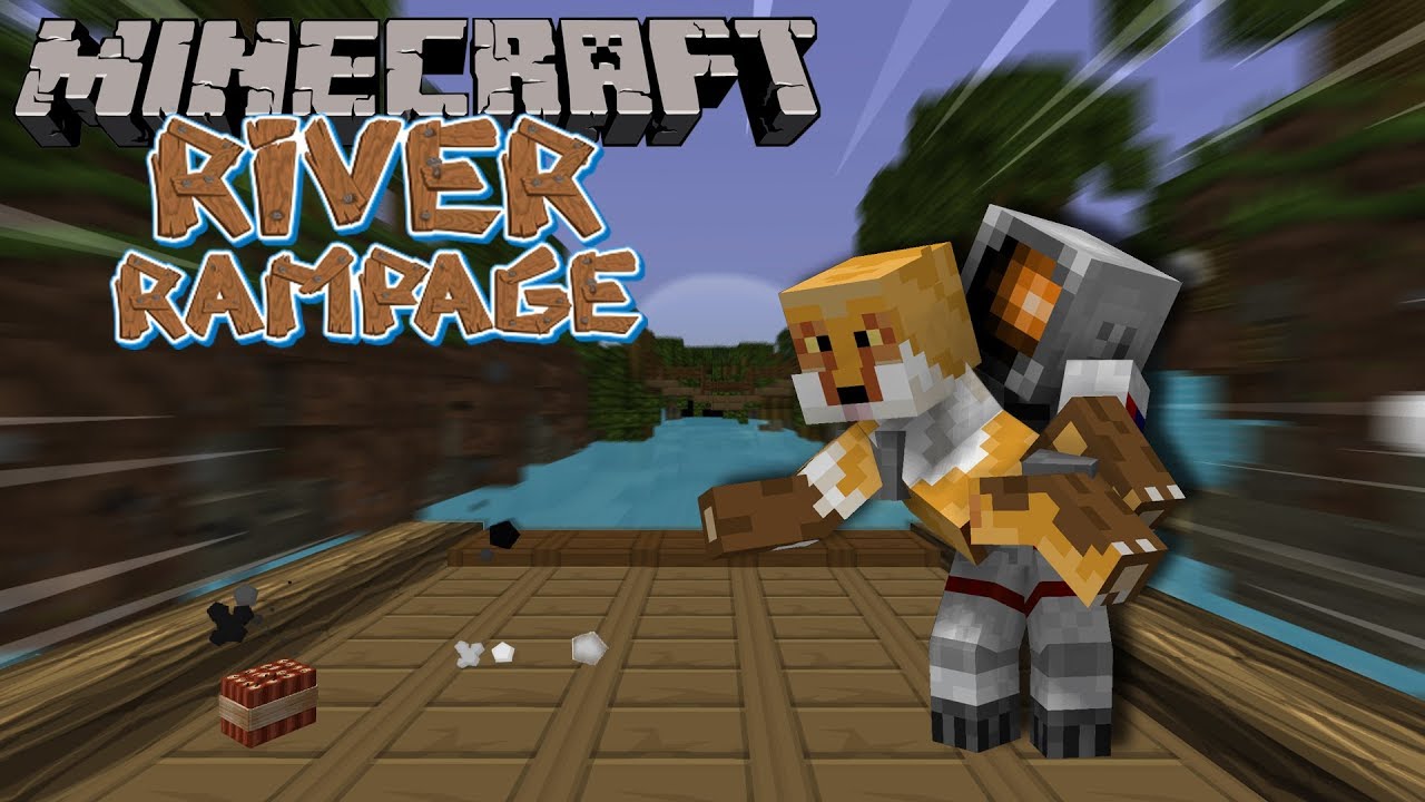 RIVER RAMPAGE -- Minecraft Mini Game (w/ Download) - YouTube