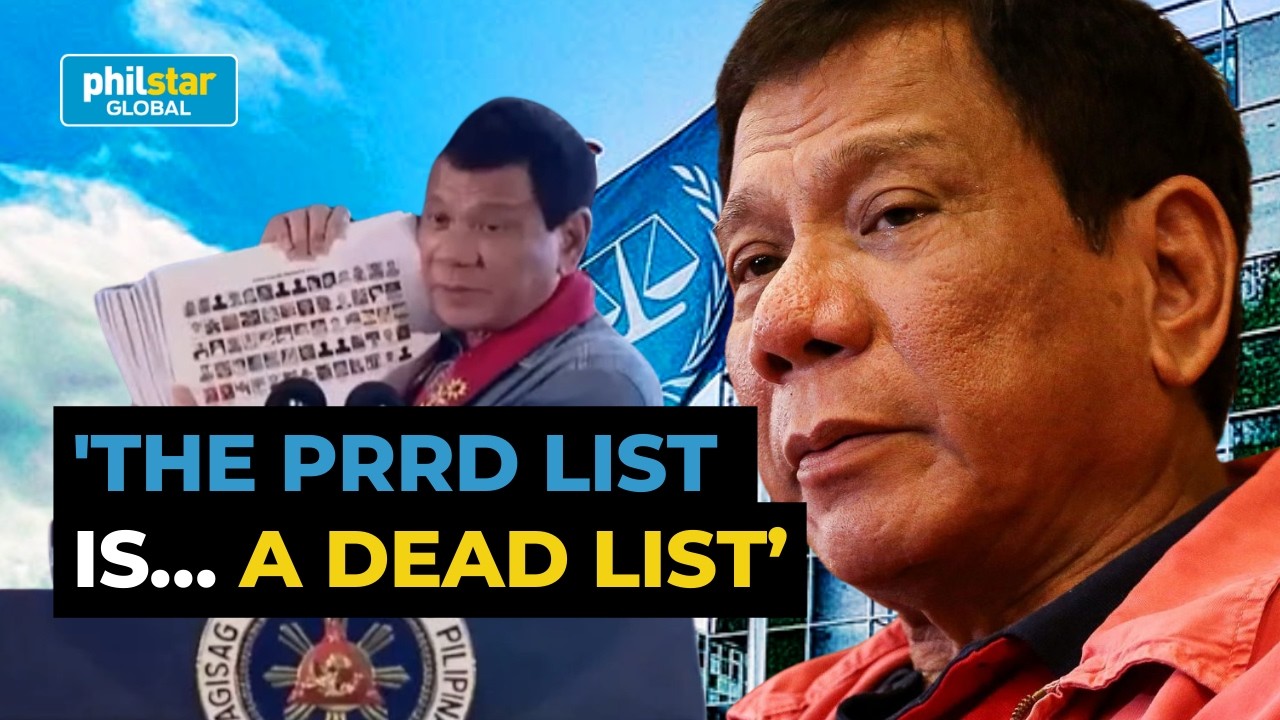 Duterte sa ICC: 'PRRD List', iprinisenta ng prosecution team - YouTube