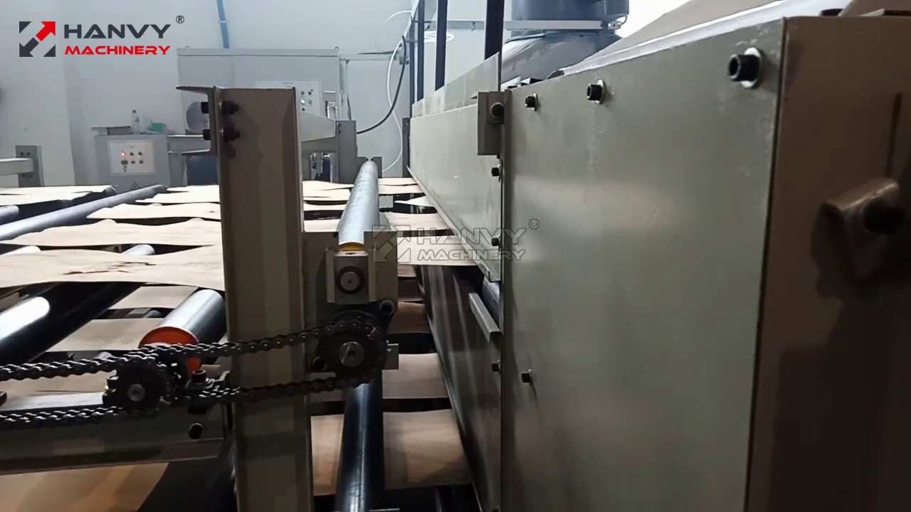 Hanvy Machinery Roller type Veneer Dryer - YouTube