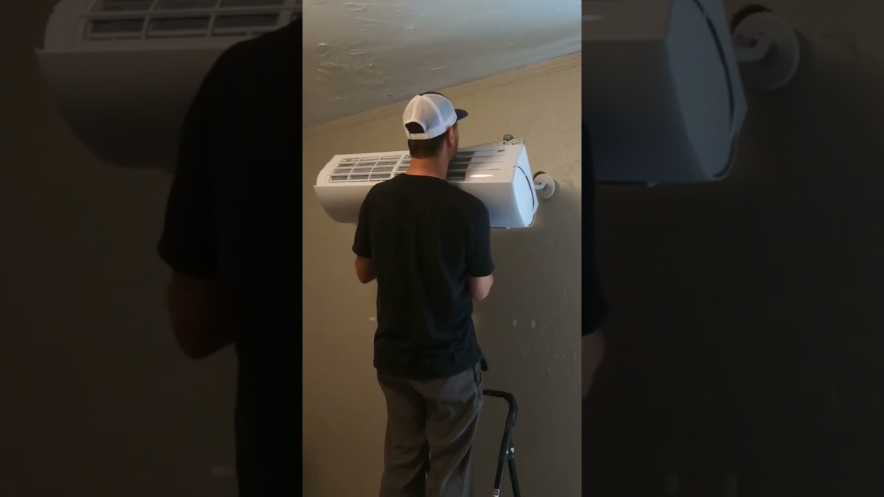 Installing A Mini Split in 60 Seconds chords - The Handyman